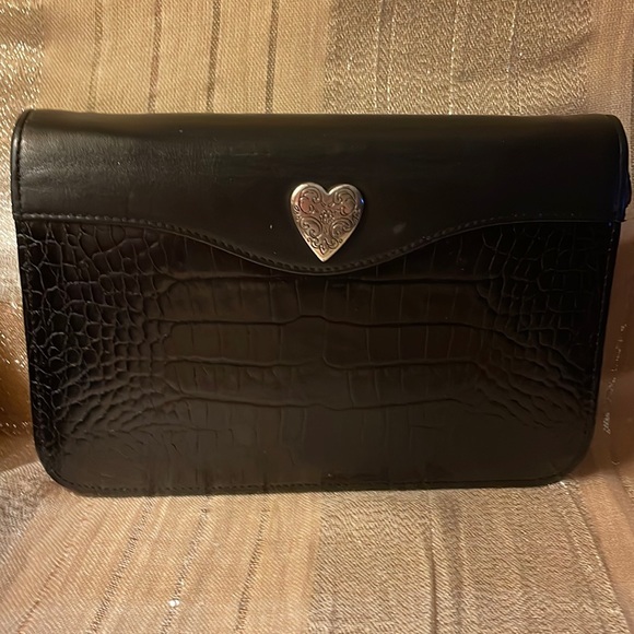 Brighton | Office | Brighton Black Leather Binder Snake Skin Pattern ...